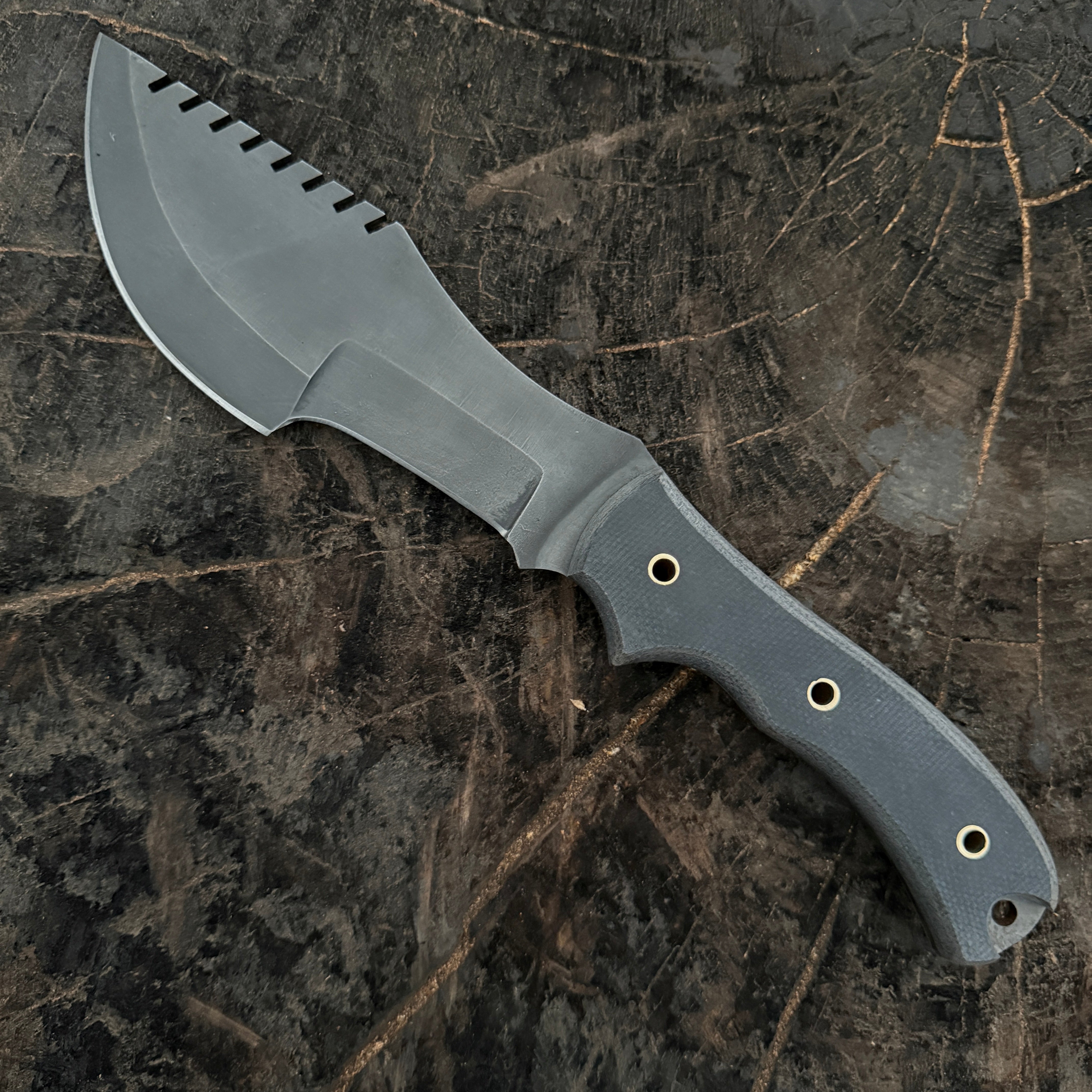 Fixed Blade Tracker Knife Full Tang Carbon Steel Design – Unique Blades ...